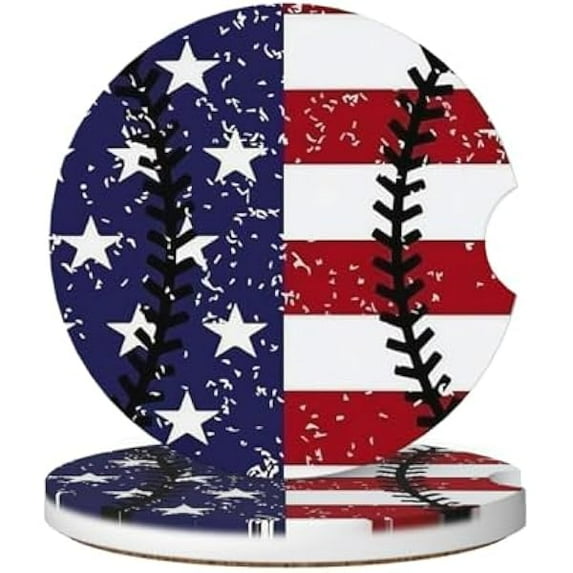 1755 Car Coasters for Cup Holders, 2 Pack Absorbent Ceramic Anti Slip ...