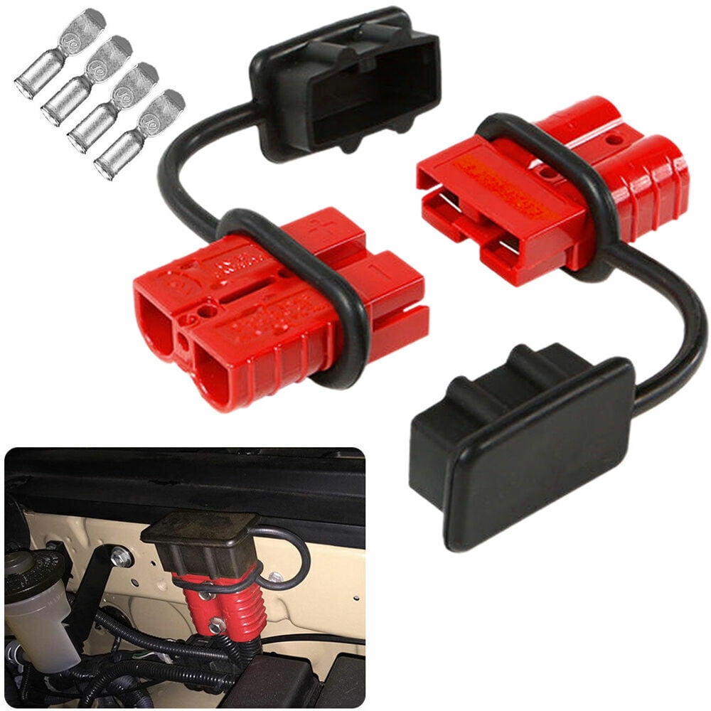 175A Battery Plug Quick Connect Disconnect Electrical Kit 1/0Gauge ...