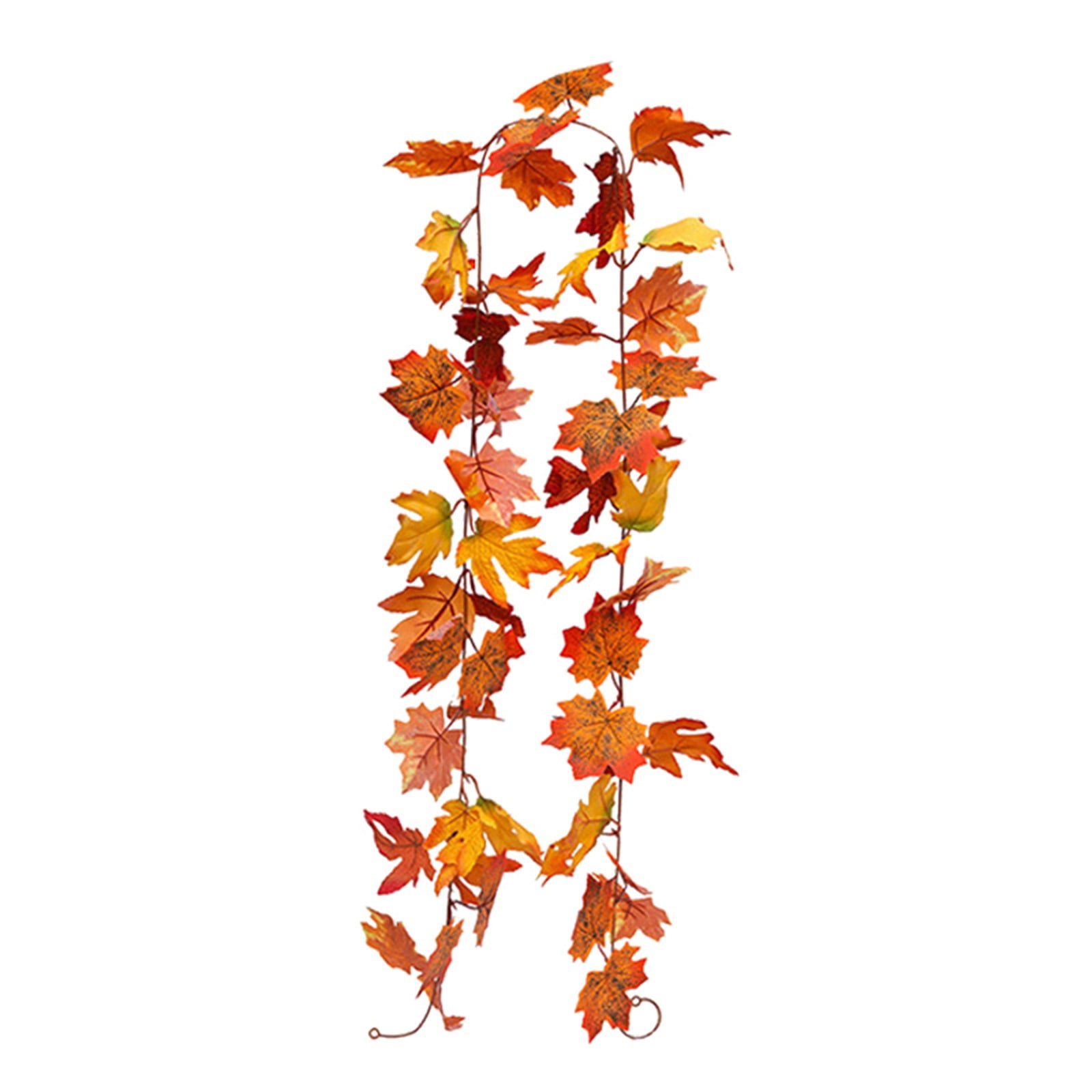 175CM/5.7 Ft Faux Plants Indoor Artificial Maple Leaves Silk Flowers White Festival Hanging ...