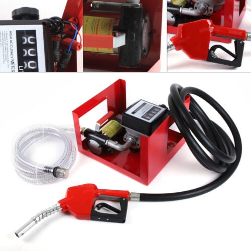 175W Electric Fuel Oil Transfer Pump Oil Transfer Pump With Fuel Meter ...