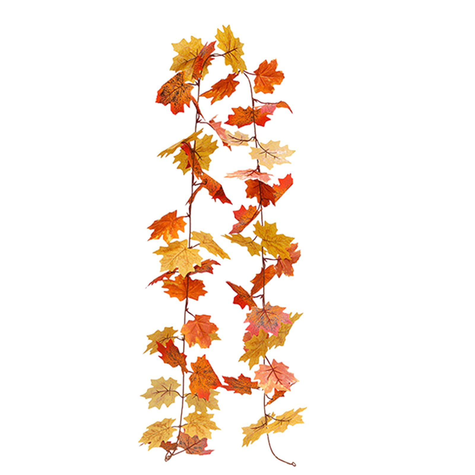 175cm Elegant Artificial Maple & Silk Flower Garland Indoor Artificial ...