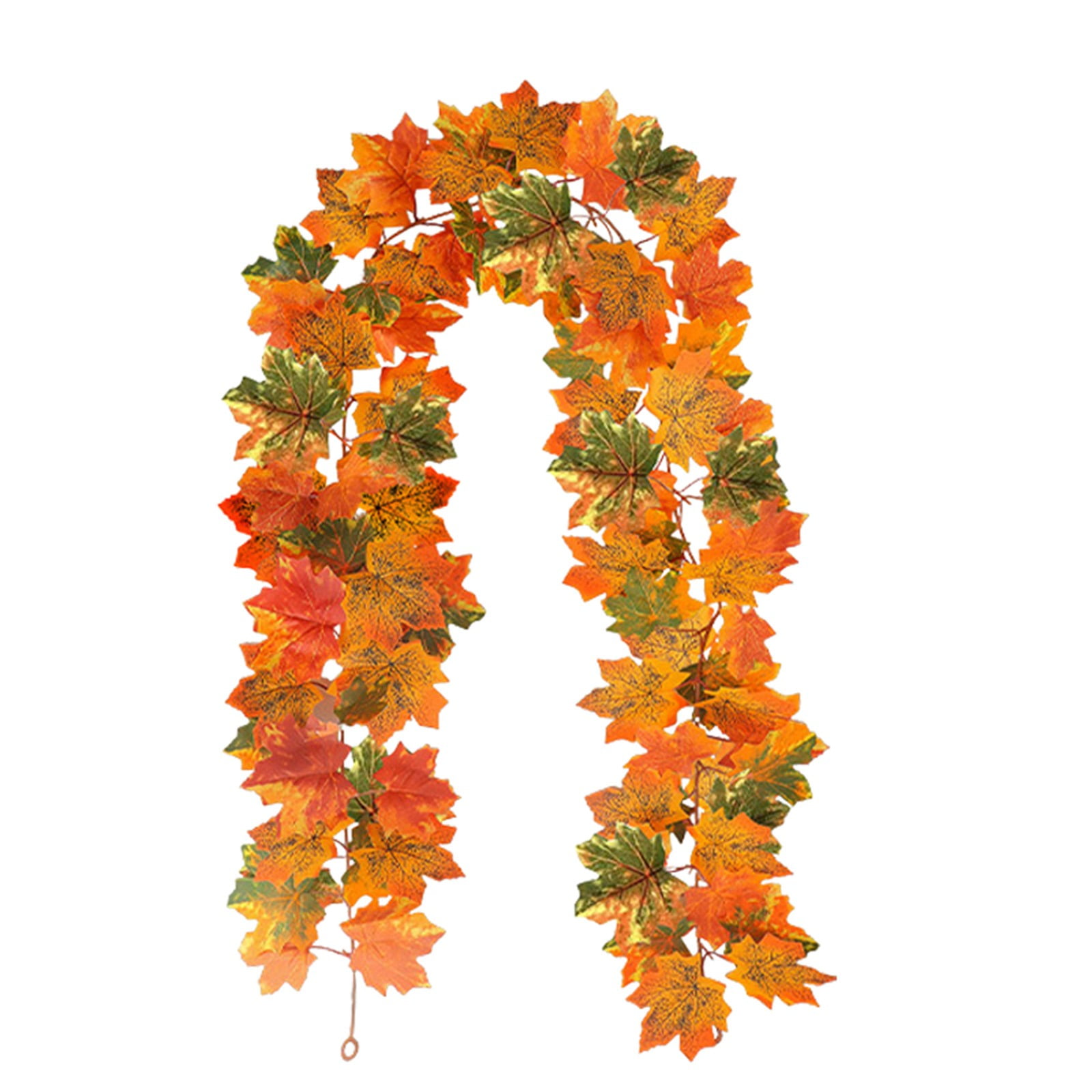 175cm Elegant Artificial Maple & Silk Flower Garland Indoor Artificial ...