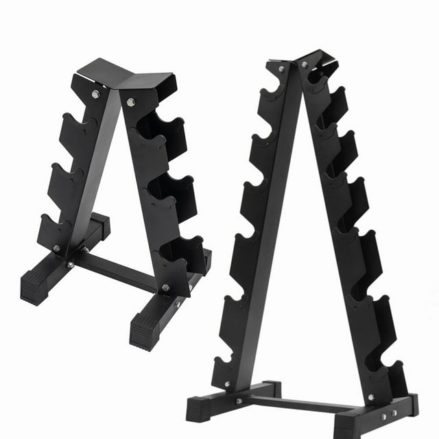 176/ 660LBS Weight Storage Dumbbell Rack Frame Stand Home Gym Training ...