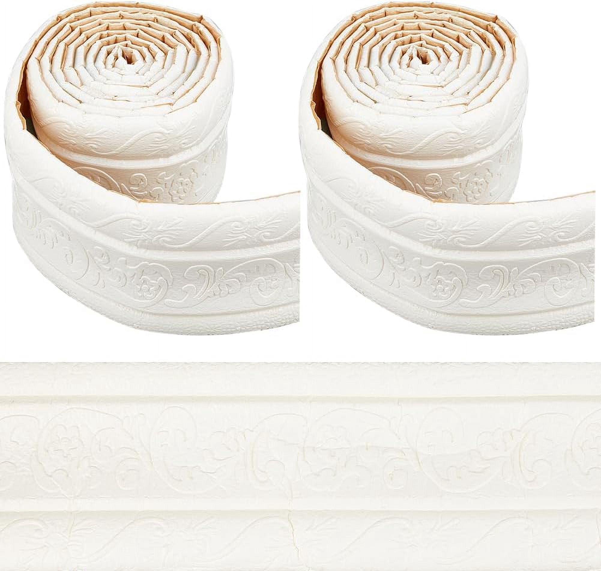 176 x 3in White Crowning Peel and Stick Self Adhesive Flexible Foam ...