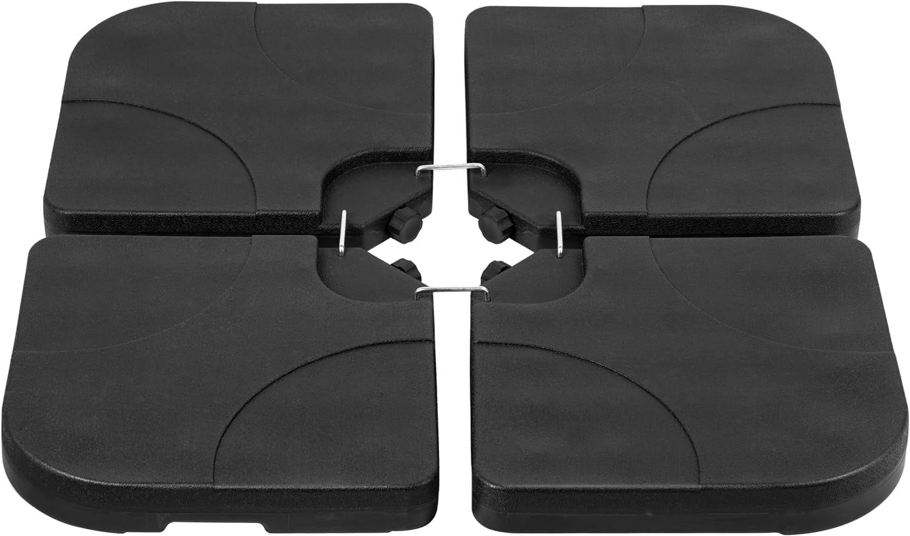 176lb Capacity 4-Piece Cantilever Offset Patio Umbrella Base, Heavy ...