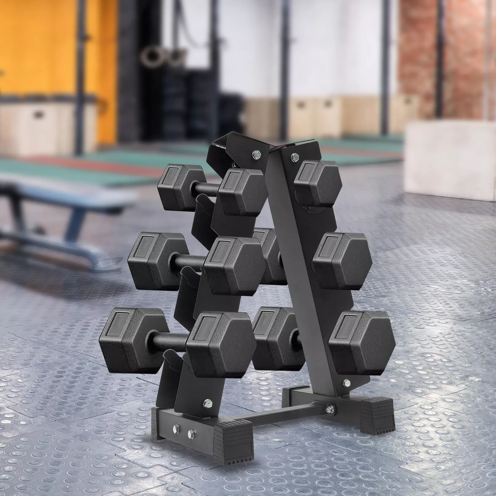 176lbs Heavy-duty Dumbbell Rack Stand Weight Rack Dumbbells Storage ...