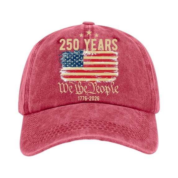 1776-2026 250 Years Baseball Hat Running Adjustable Fit Patriotic ...