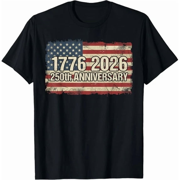 1776 2026 250th Anniversary Vintage American 250 4th of July T-Shirt ...