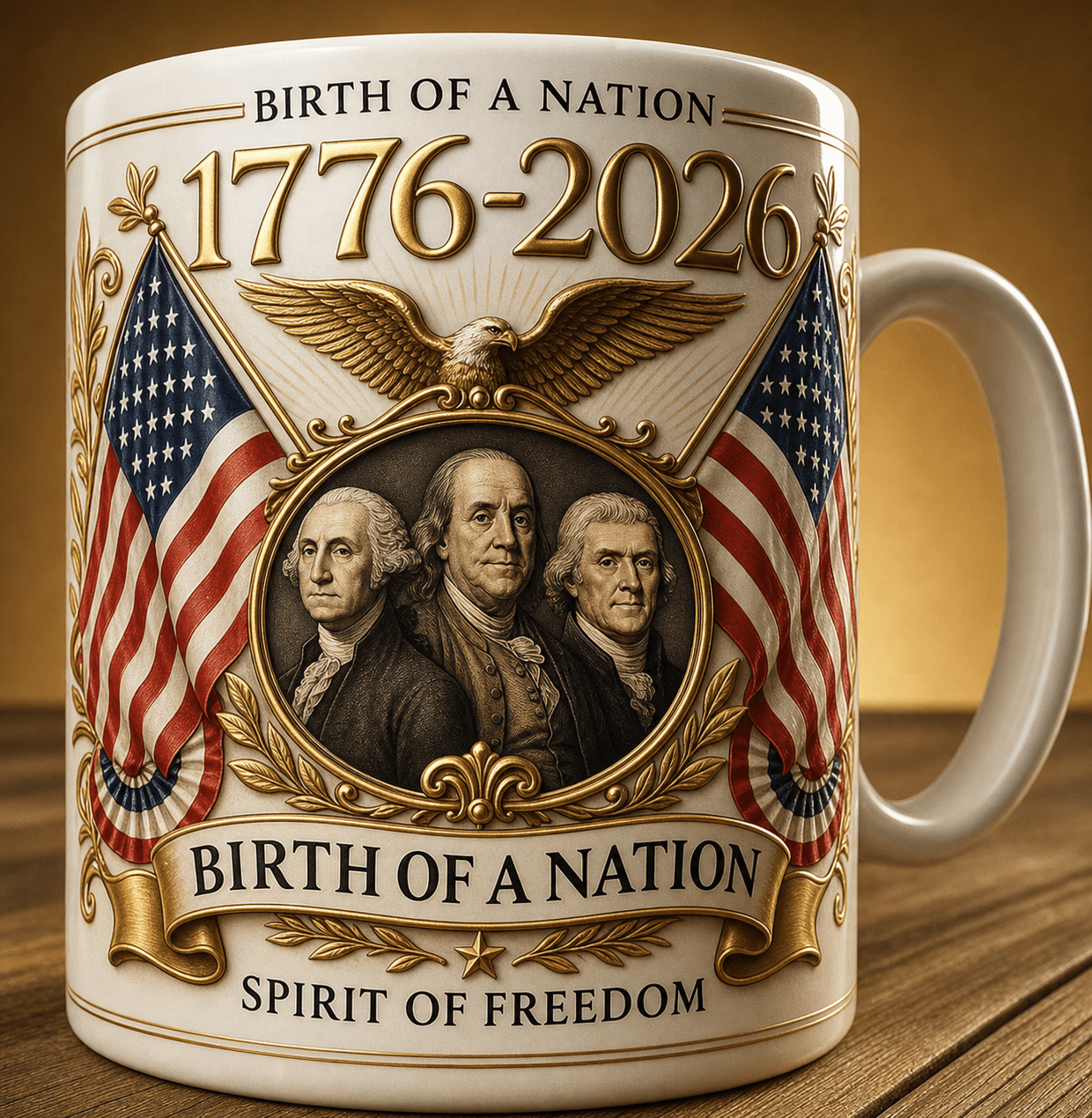 1776-2026 America 250th Anniversary Accent Mug Patriotic Gift for ...