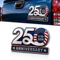 1776-2026 Car Emblem, 250th Anniversary Metal Badge, Patriotic American ...