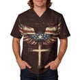 1776-2026 Men's 250th Anniversary USA Scrubs Healthcare Top, 4th of ...