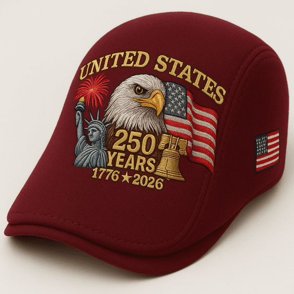 1776-2026 U.S. 250 Year Celebration Hat - Bold Eagle Crest and Stars ...