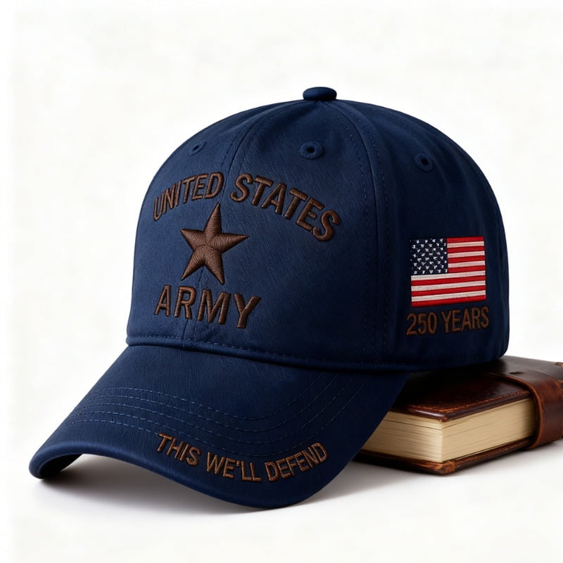 1776-2026 USA 250th Anniversary Cap - Embellished Eagle & 50 Stars Flag ...