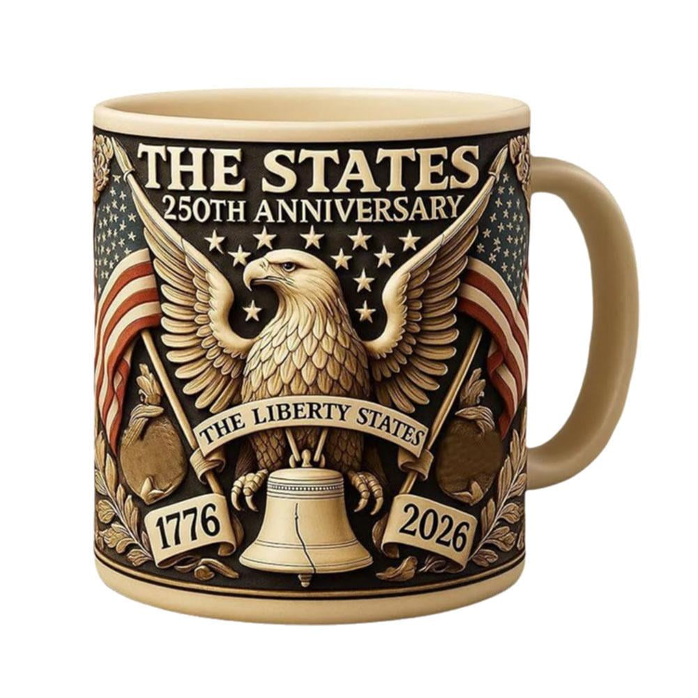 1776-2026 Usa 250th Anniversary Mug, 3d Print Ceramic Army Coffee Mug ...