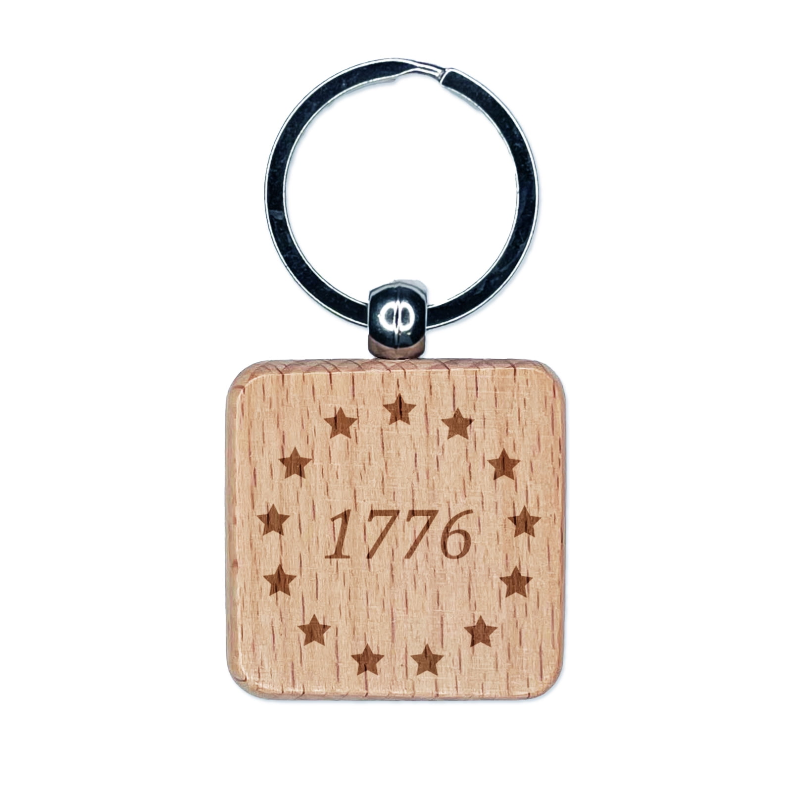 1776 Betsy Ross Flag Stars USA United States of America Square Keychain ...