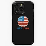 1776 Circular Flag Patriotic Symbol Graphic iPhone Case 17 to 11 Pro ...
