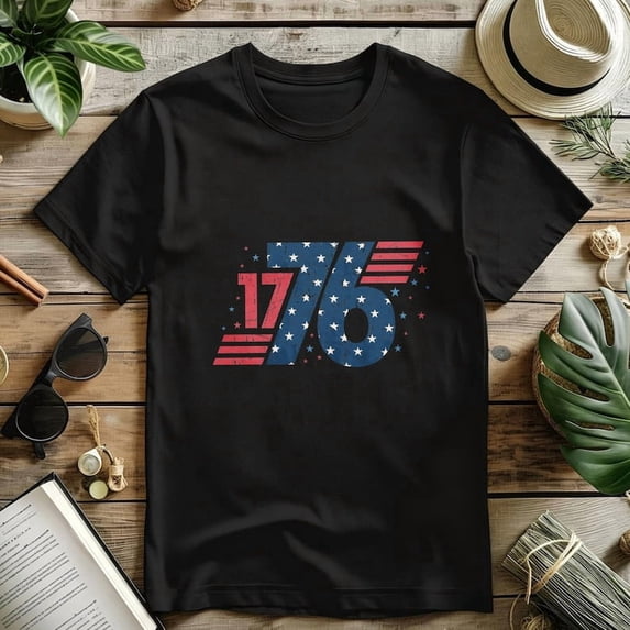 1776 USA Flag T-Shirt, Vintage American Flag Tee, Retro 4th of July ...