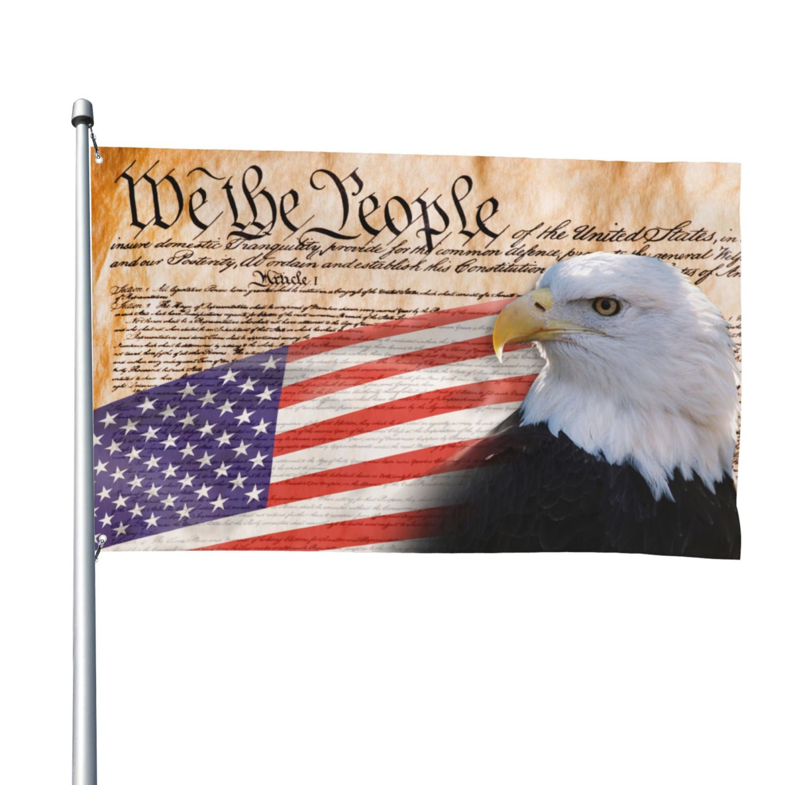 1776 We The People American Eagle Flags for Yard Outside Decorations ...