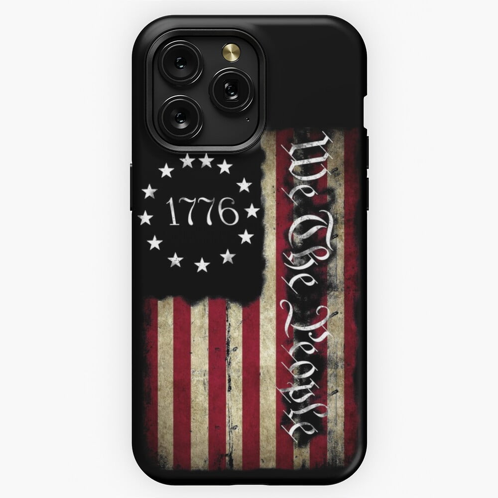 1776 We The People Constitution Flag Design iPhone Case 17 through 11 ...