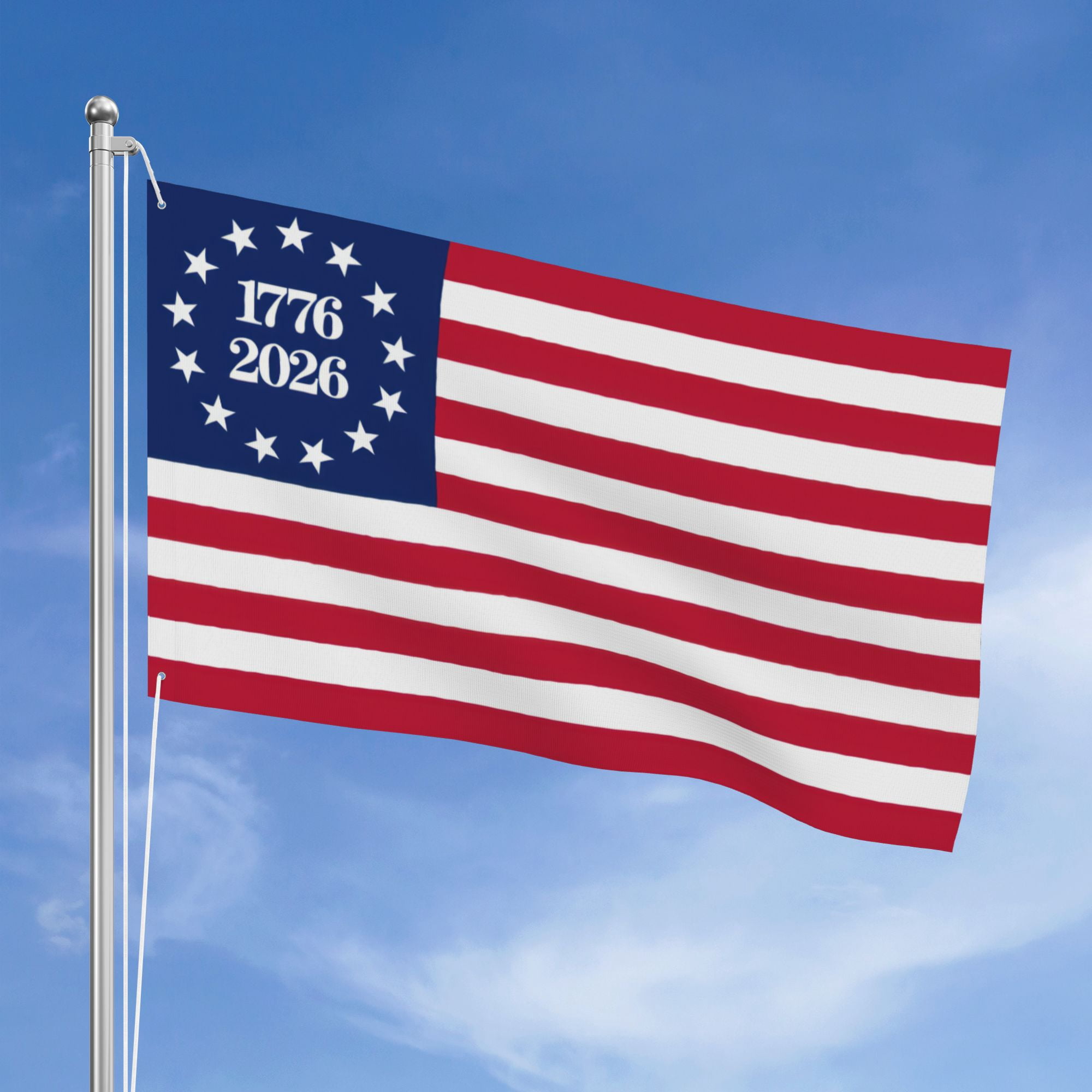 1776Bennington 250 Anniversary USA Flag 3x5 Ft Outdoor Double Sided ...