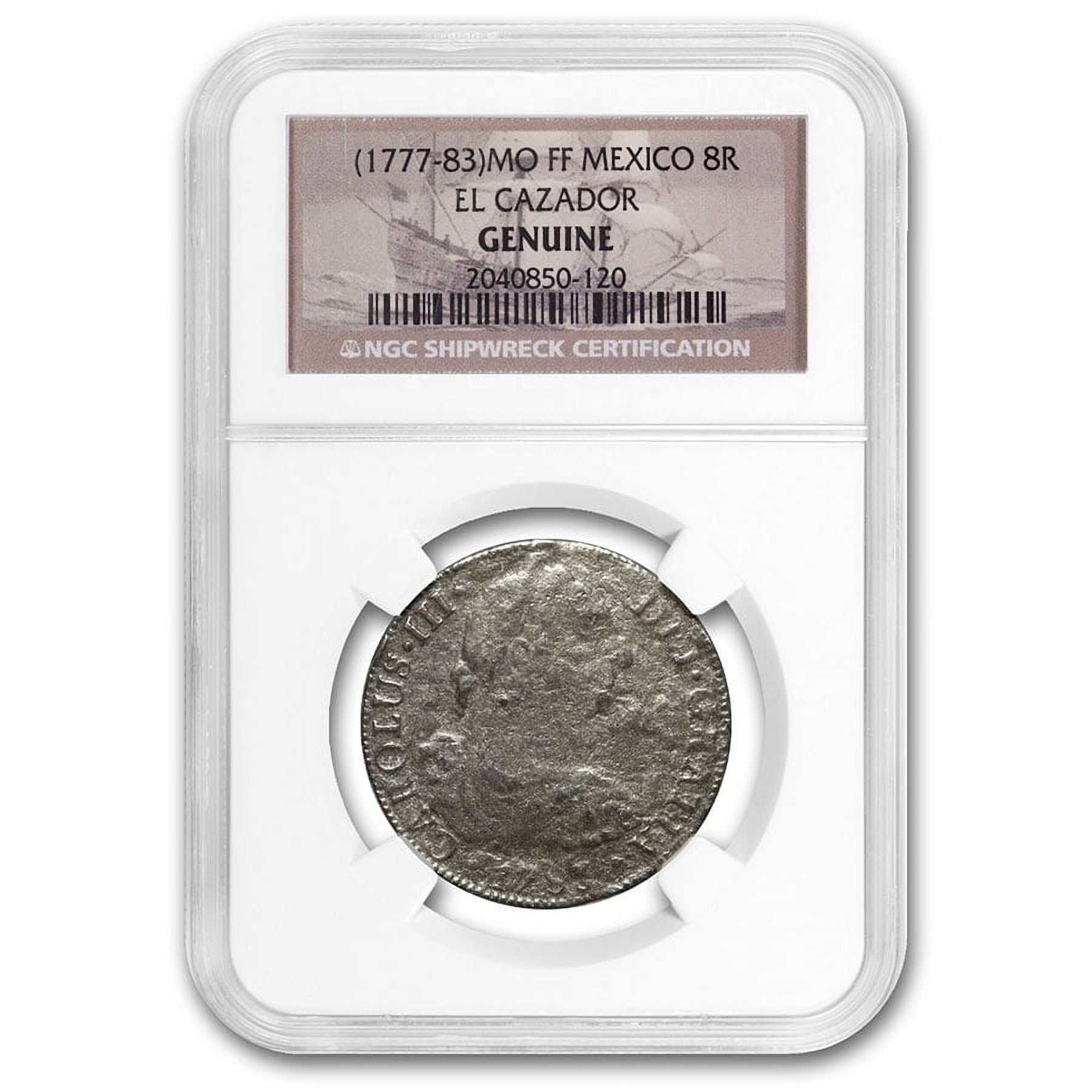 (1777-1783) Mo-FF Mexico AR 8 Reales Genuine NGC (El Cazador) - Walmart.com