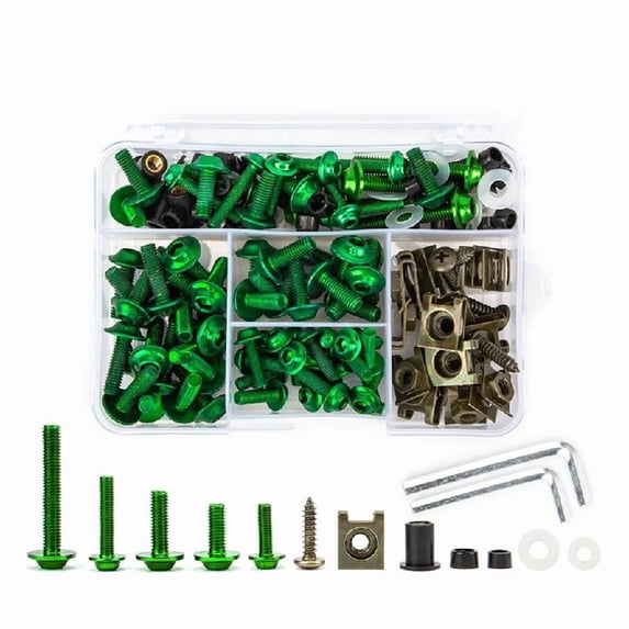177Pcs Fairing Bolt Kit Fastener Clip Screw For Motorcycle 6 Colors ...