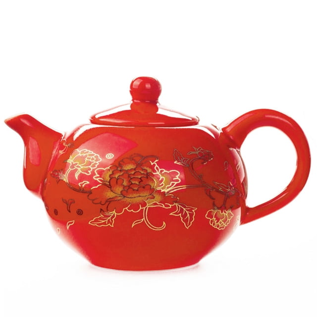 177ml Red Teapot Chinese Dragon Tea Pot Ceramic Tea Set Kettle Kung Fu ...