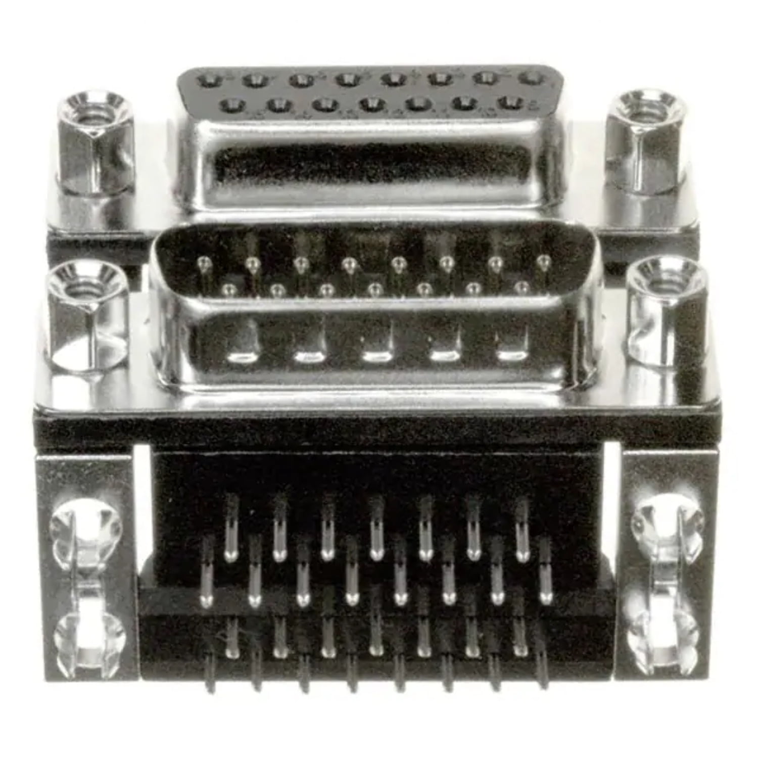 178-015-313R571 Connector D-Sub Stacked Plug 15 Position Right Angle ...