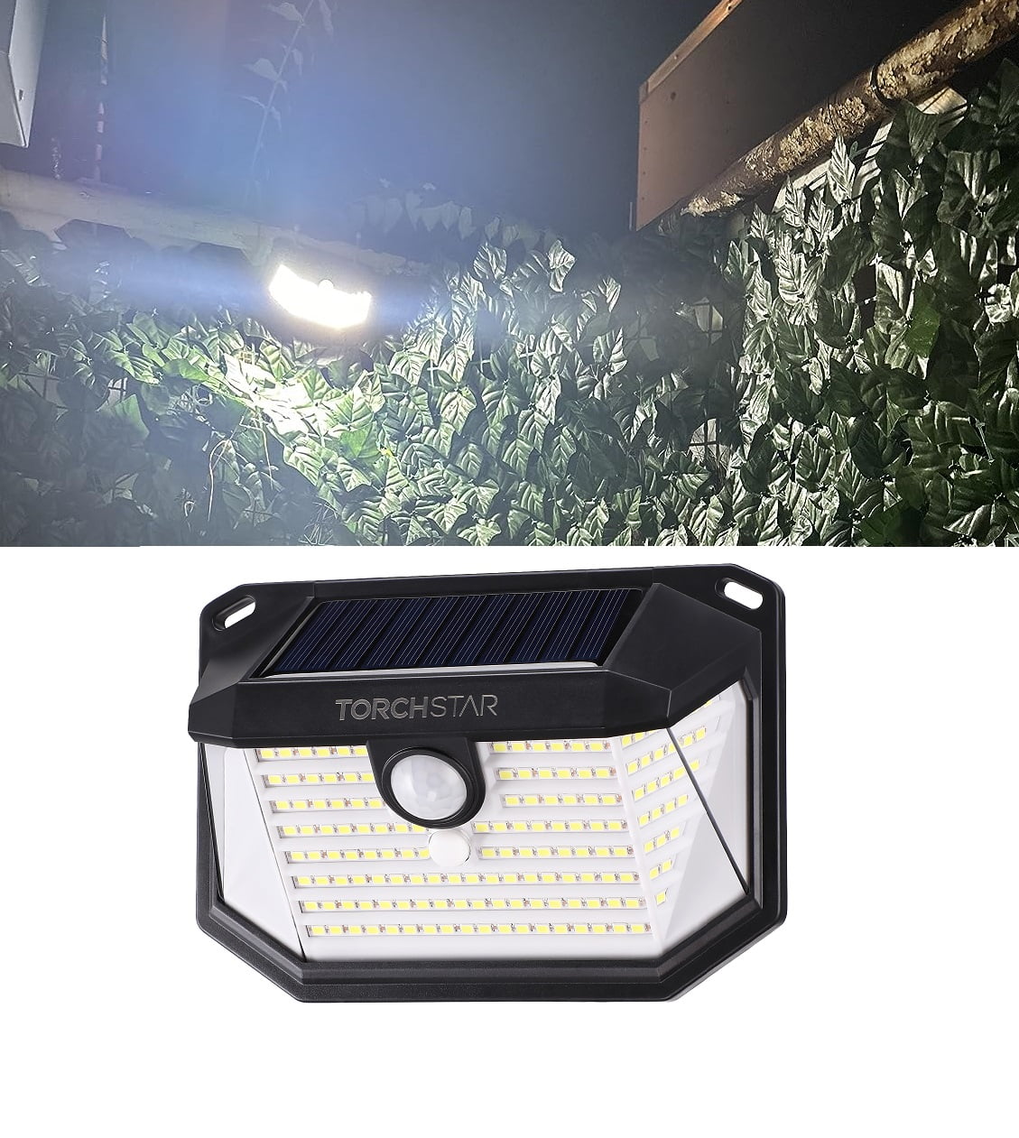 178 LEDs Solar Lights with Motion Sensor, IP65 Waterproof, 6500K Pure ...