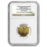 1787-2011 Gold EB Brasher Half Doubloon Gem BU NGC - Walmart.com