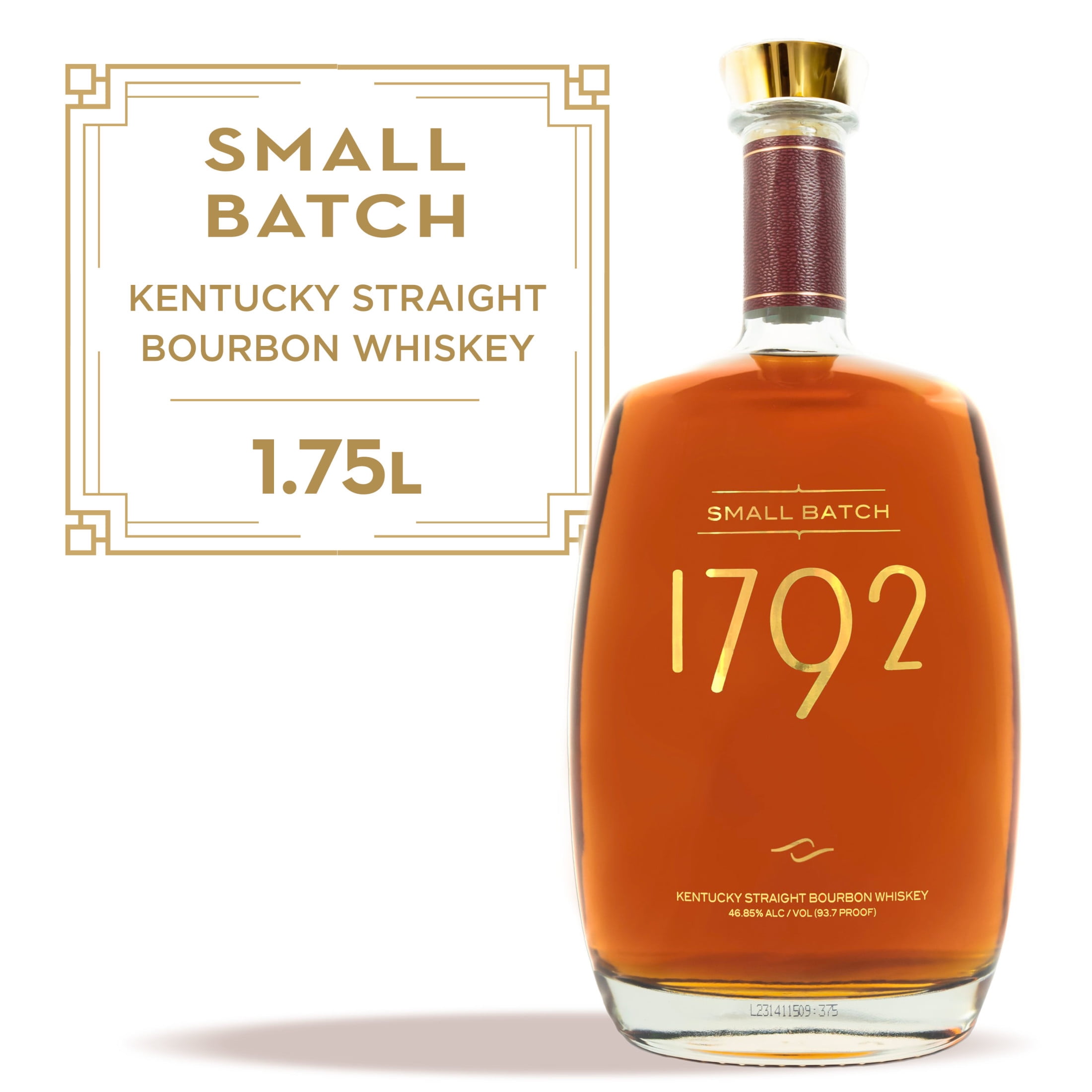 1792 Small Batch Kentucky Straight Bourbon Whiskey, 1.75 L Liquor, 93.7 ...