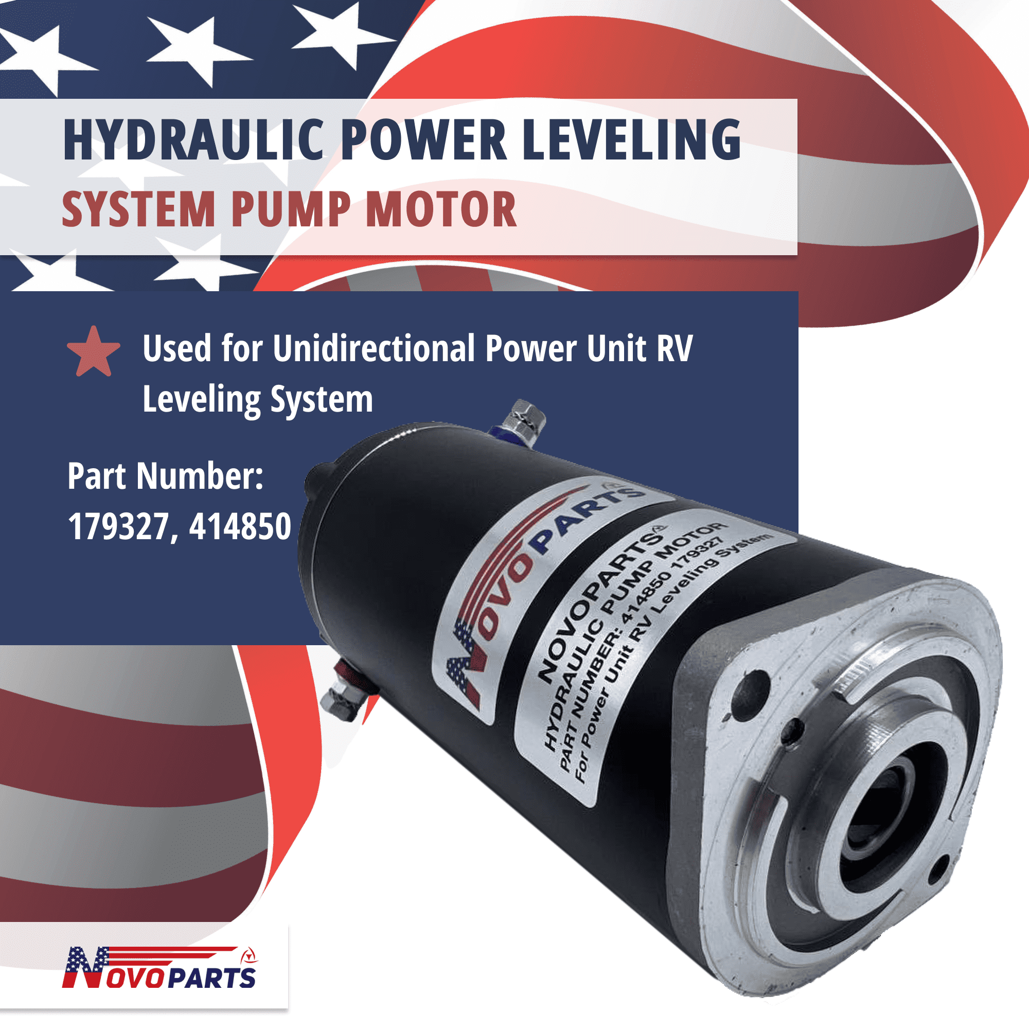 179327 Hydraulic Power Leveling System Unit Pump Motor for RV 414850 ...