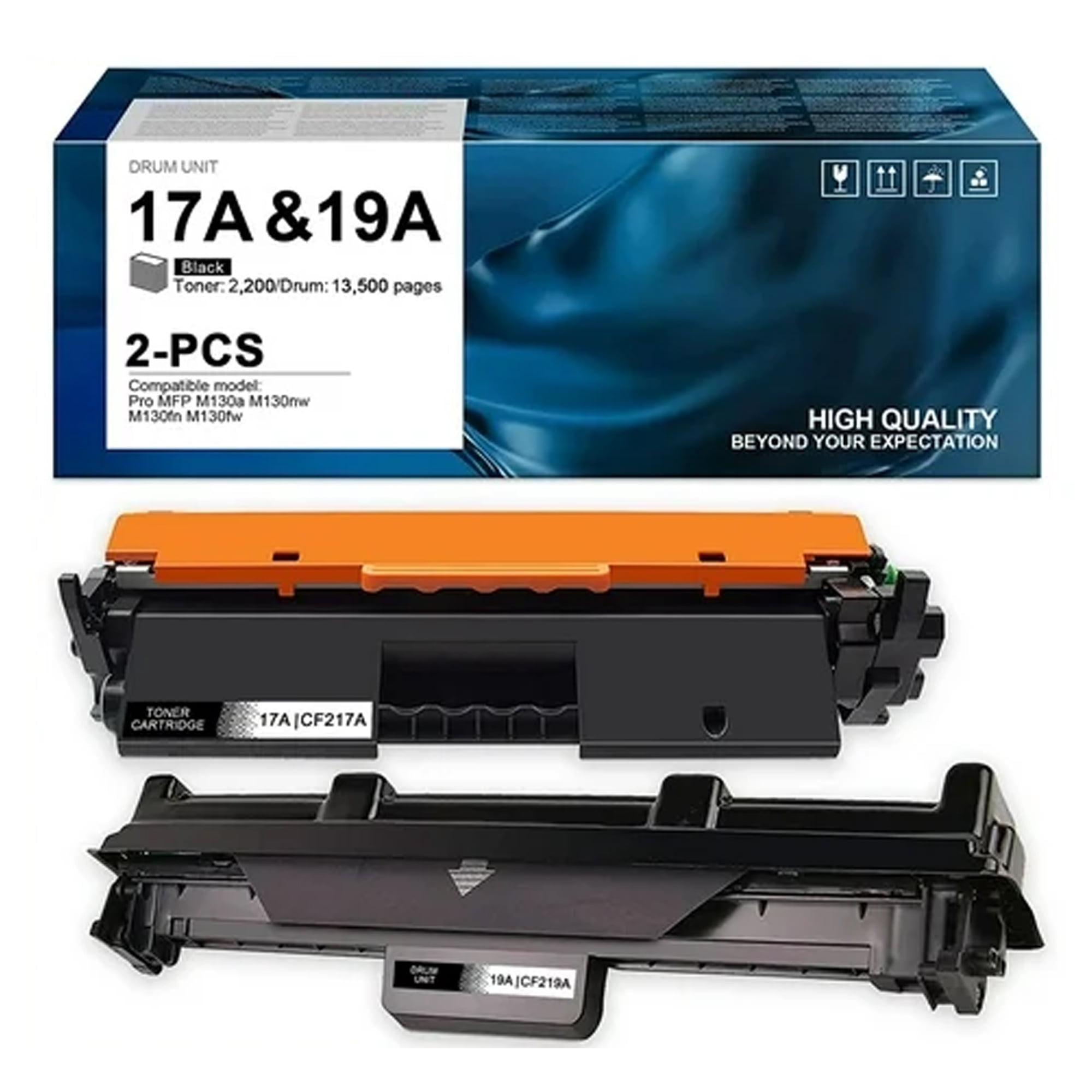 17A | CF217A Toner Cartridge and 19A | CF219A Drum Unit Compatible for ...