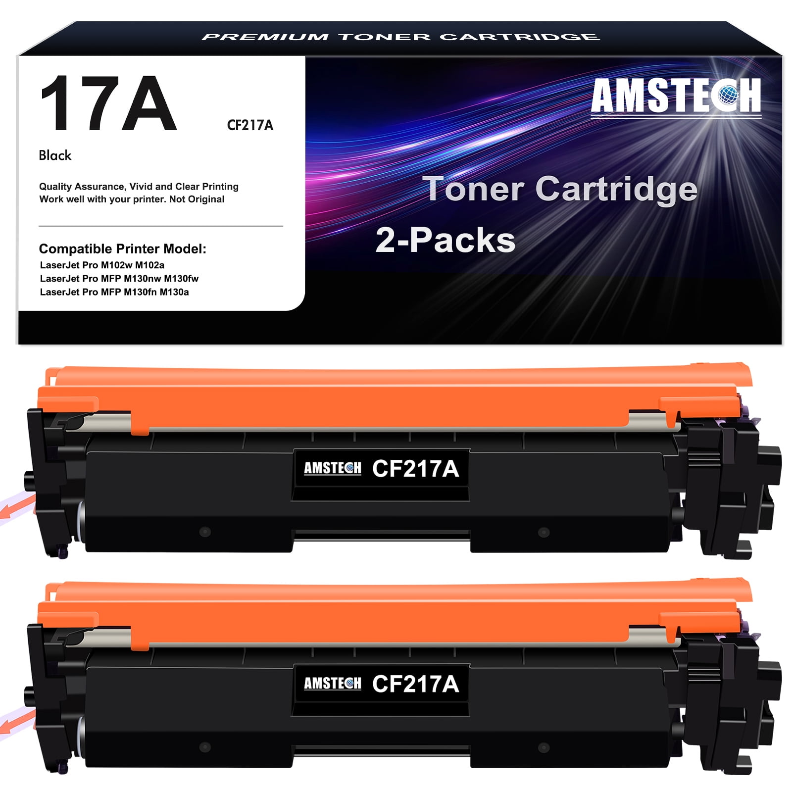 17A Toner Cartridge Replacement 2-Pack Compatible for HP 17A CF217A ...