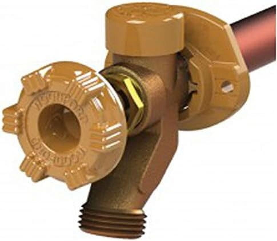 17CP-12-MH Model 17 Wall Faucet, 12-Inch, CP Inlet, Metal Handle, 1/2 ...