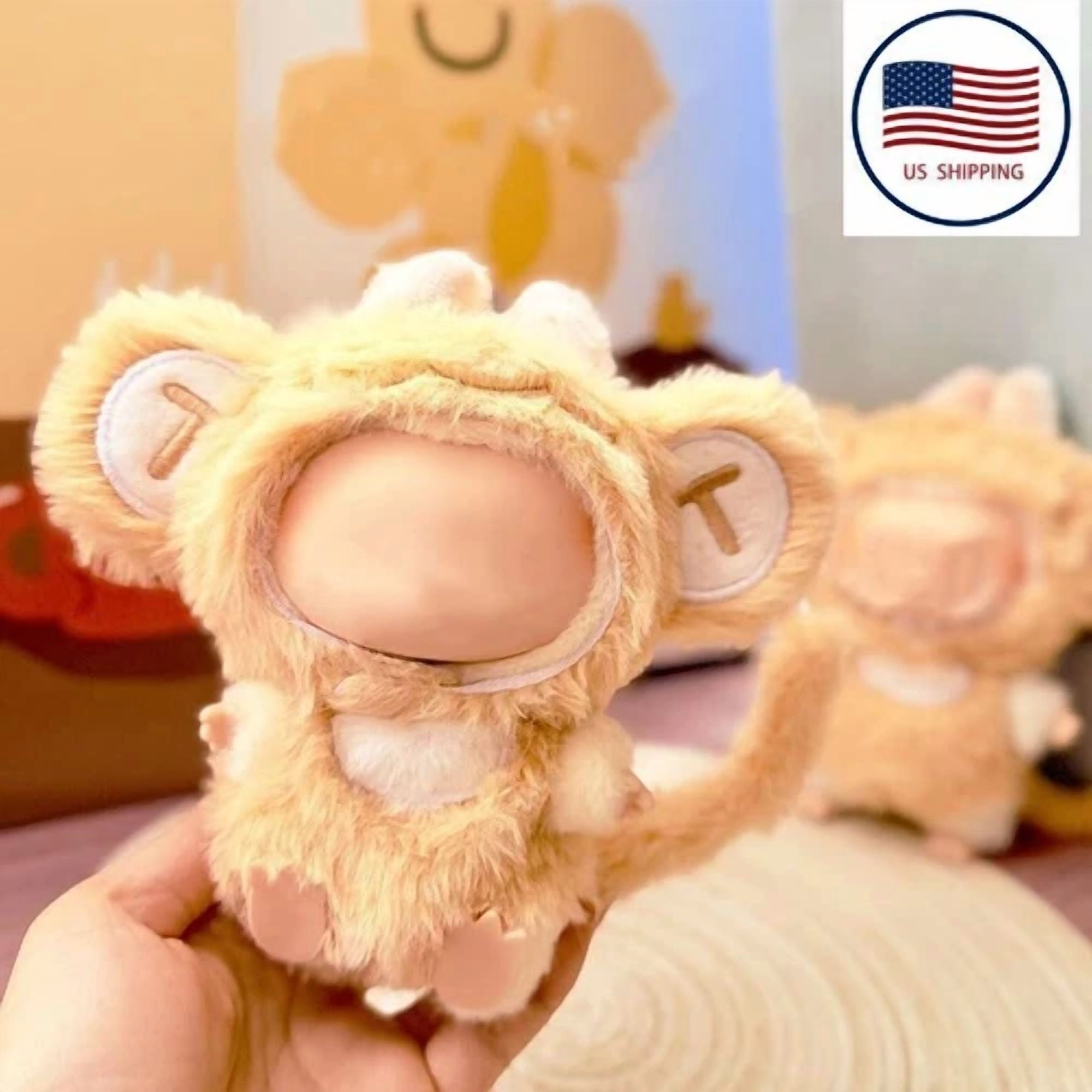 17Cm Doll Clothes Cute Monkey Clothes Collector'S Adjustable Outfit Set ...