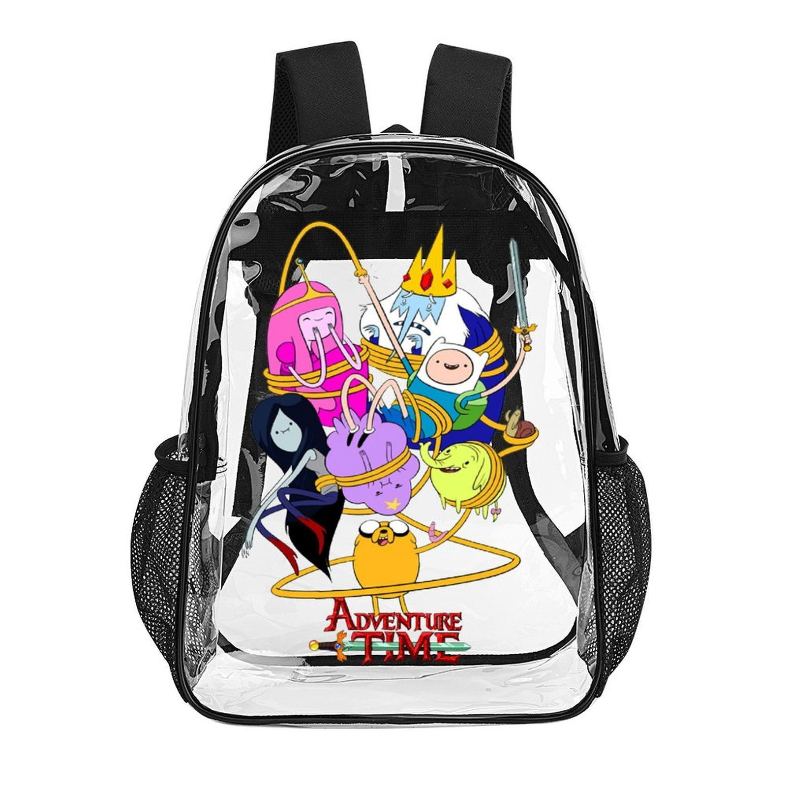 17In Adventure Cartoon Time (2) Clear Backpack Heavy Duty Large ...