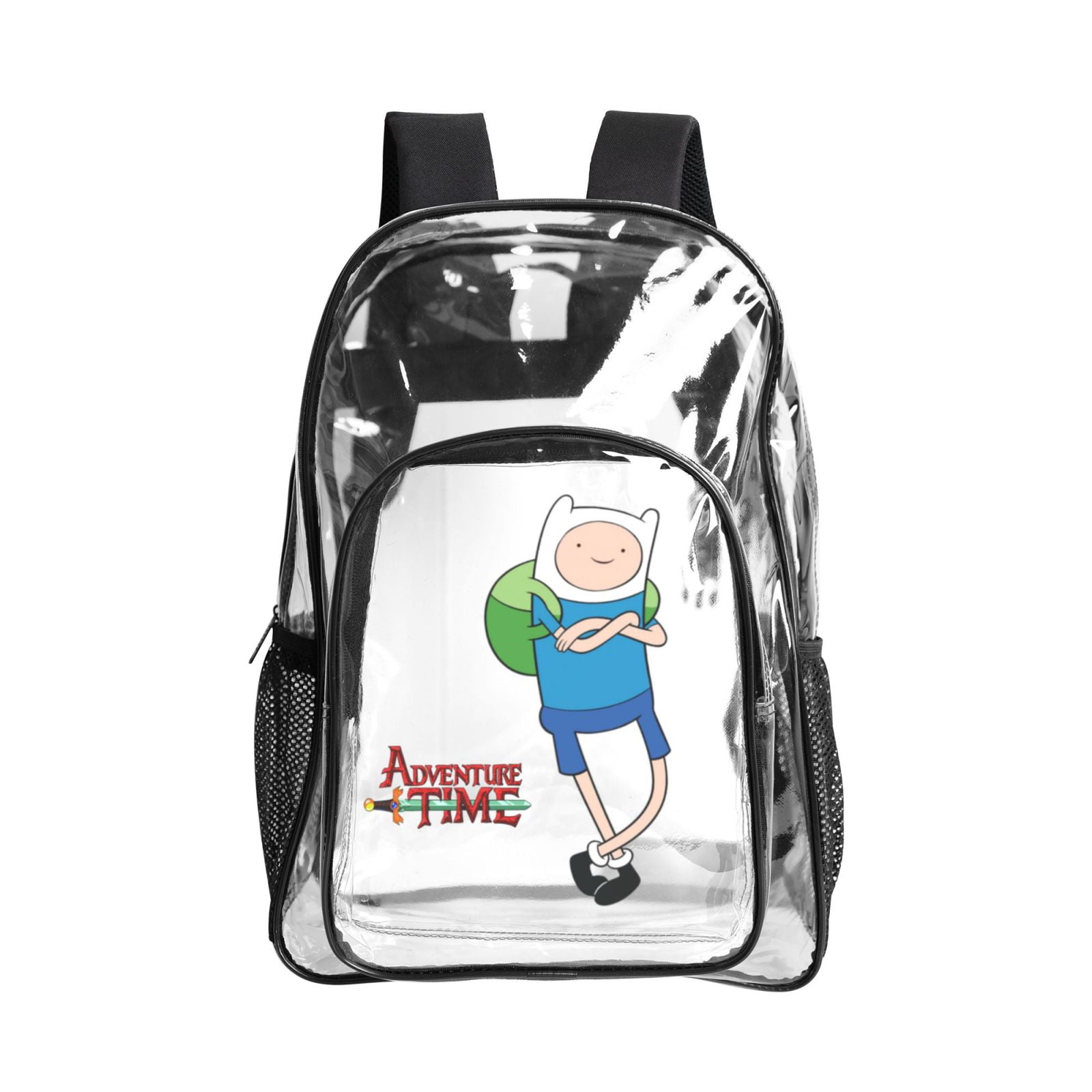 17In Adventure Cartoon Time (32) Clear Backpack Front Poket Heavy Duty ...