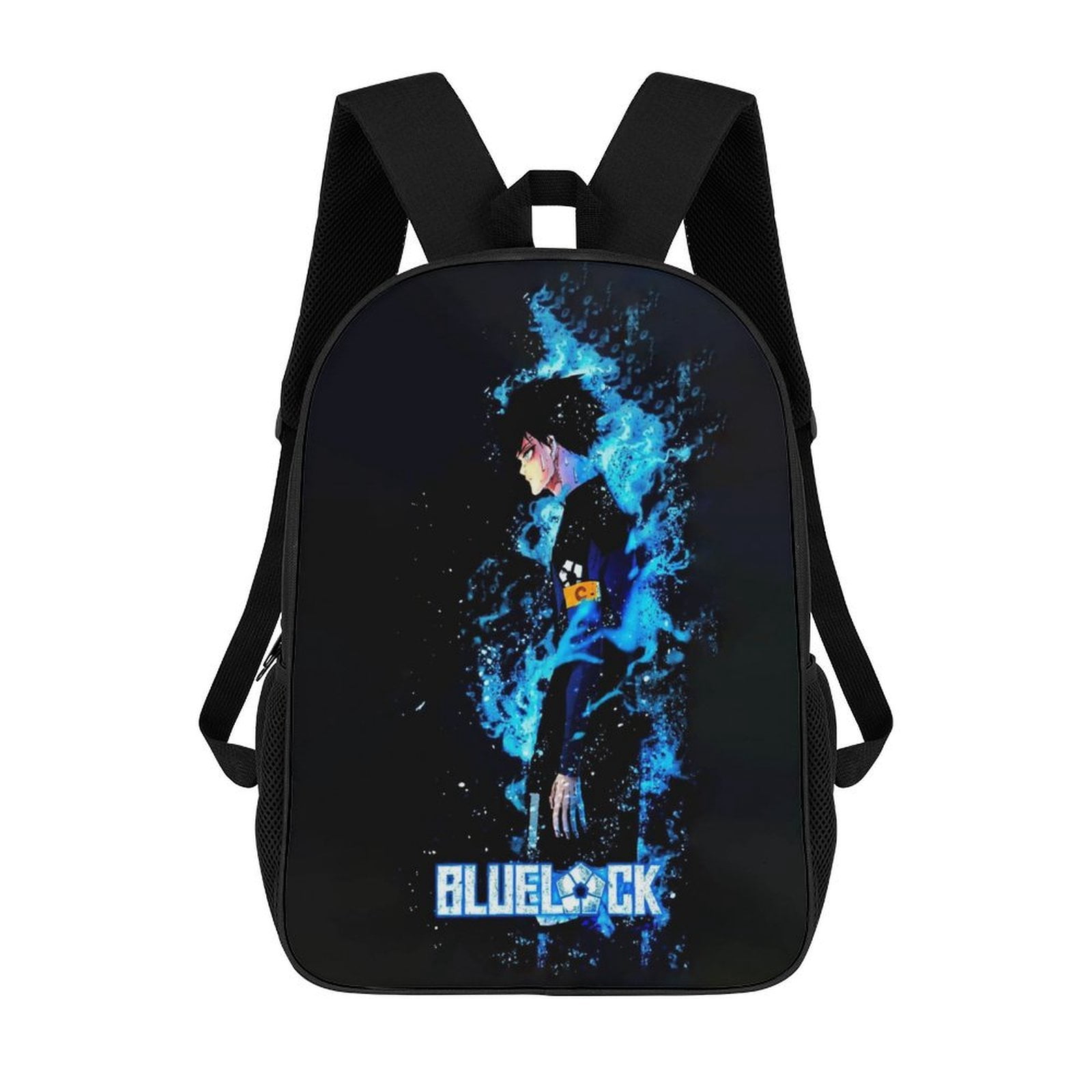 17In BLUE Ball LOC-,K Backpack Bookbag Large for Office Lightweight ...