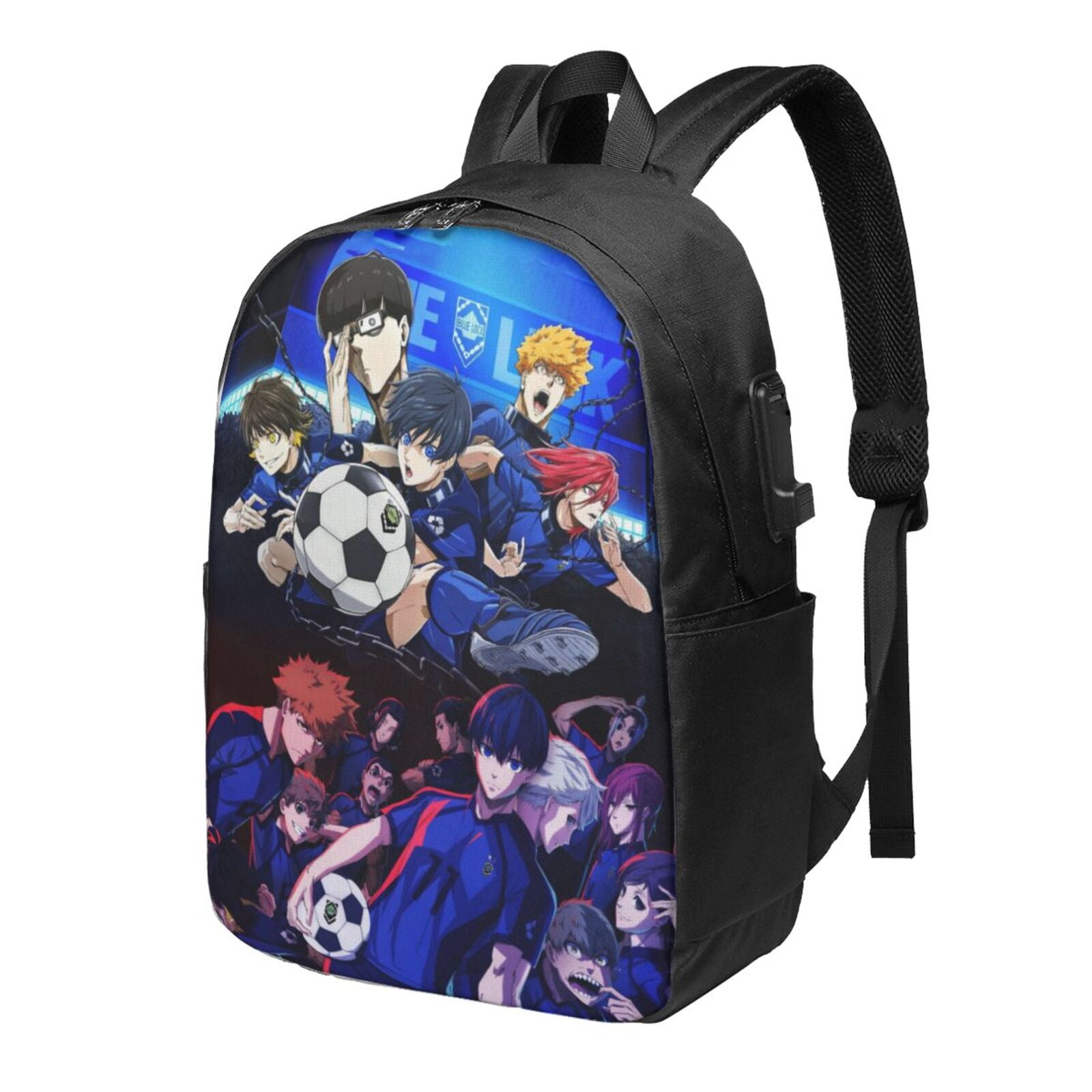 17In BLUE Ball LOC-,K Travel Laptop Backpack Large Business Backpack ...