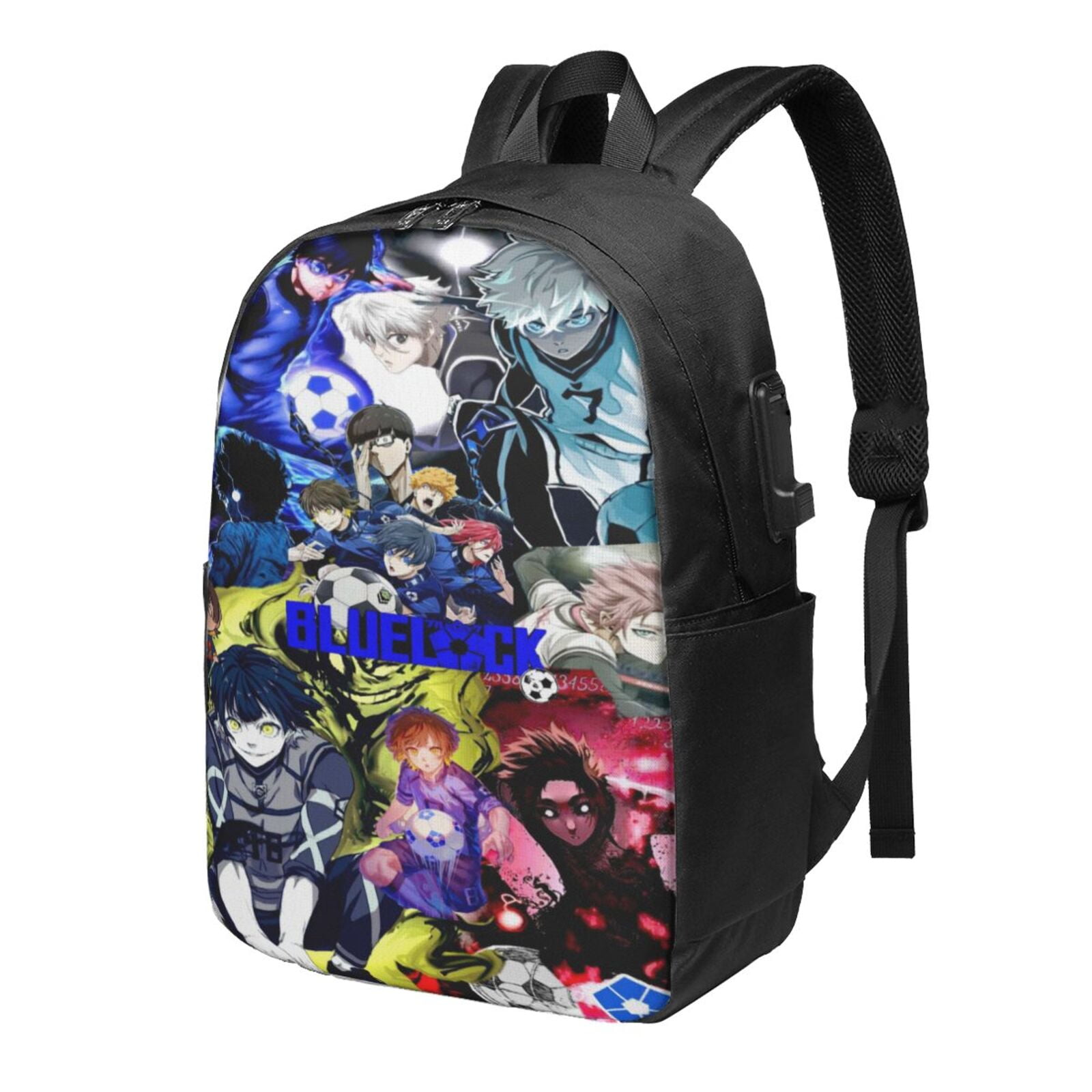 17In BLUE Ball LOC-,K Travel Laptop Backpack Large Business Backpack ...
