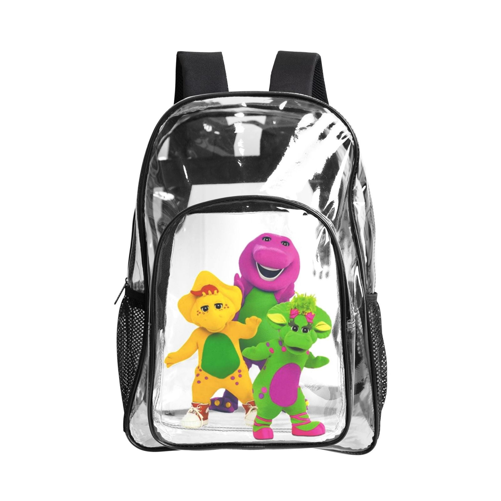17In Barney Dinosaur Friends (7) Clear Backpack Front Poket Heavy Duty ...