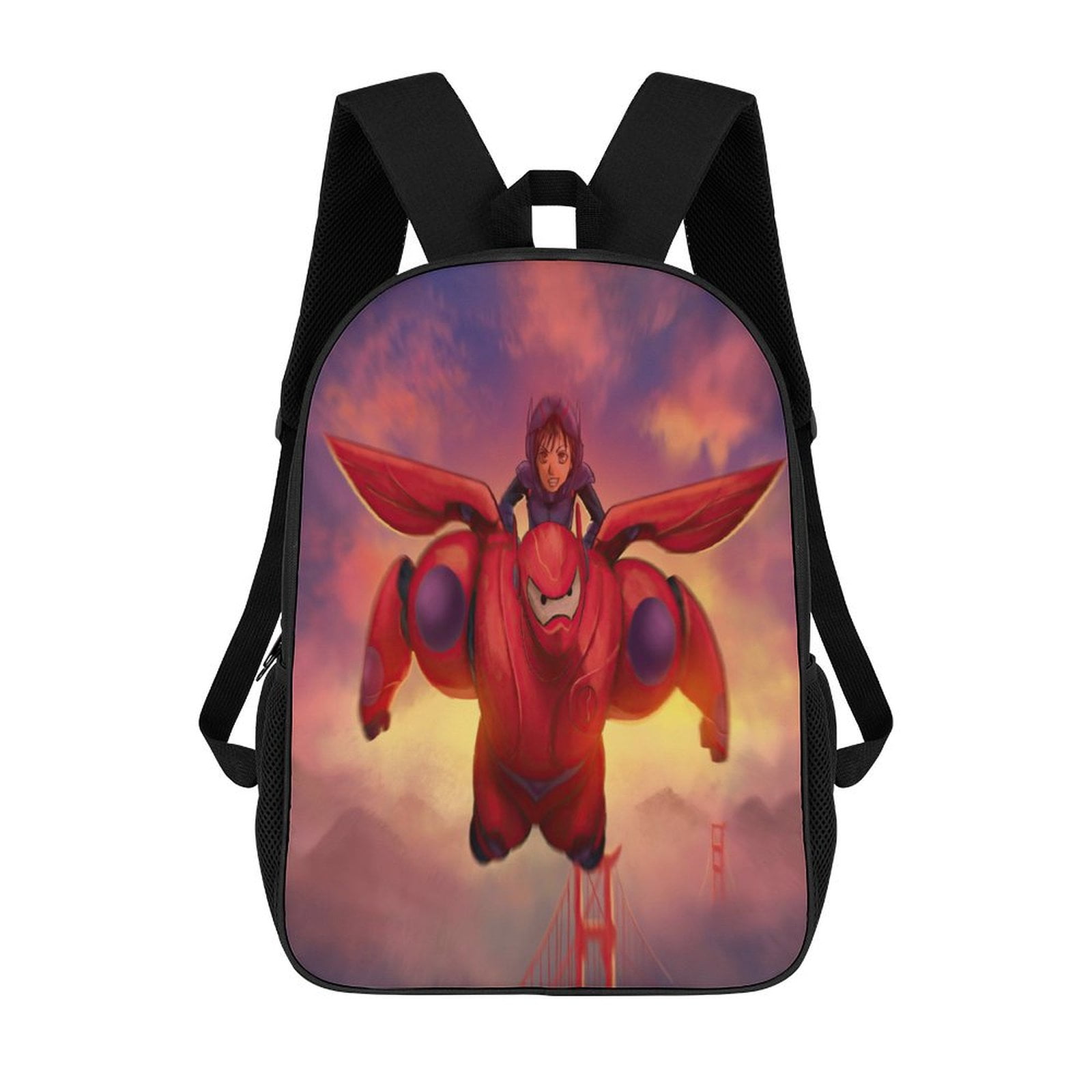 17In Big Hero 6 Baymax Backpac Bookbag Large Capacity Shoulder Bags ...