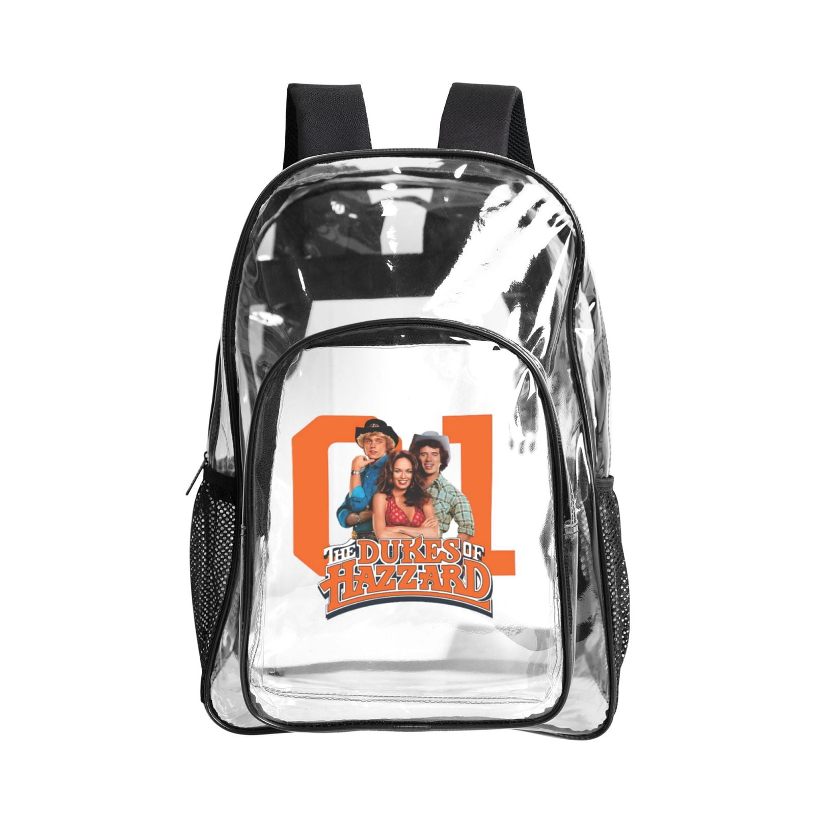 17In Dukes Orange Car Haz-zard (1) Clear Backpack Front Poket Heavy ...