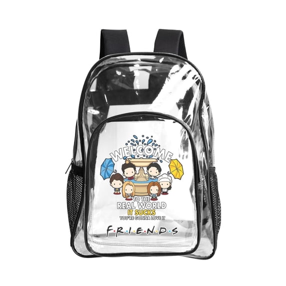 17In Friend TV Show (16) Clear Backpack Front Poket Heavy Duty PVC ...