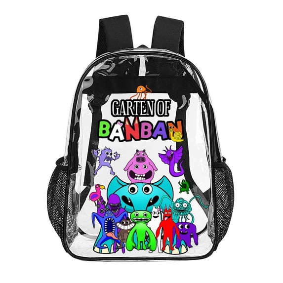 17In Garden Monster Animal Banban (7) Clear Backpack Heavy Duty Large ...
