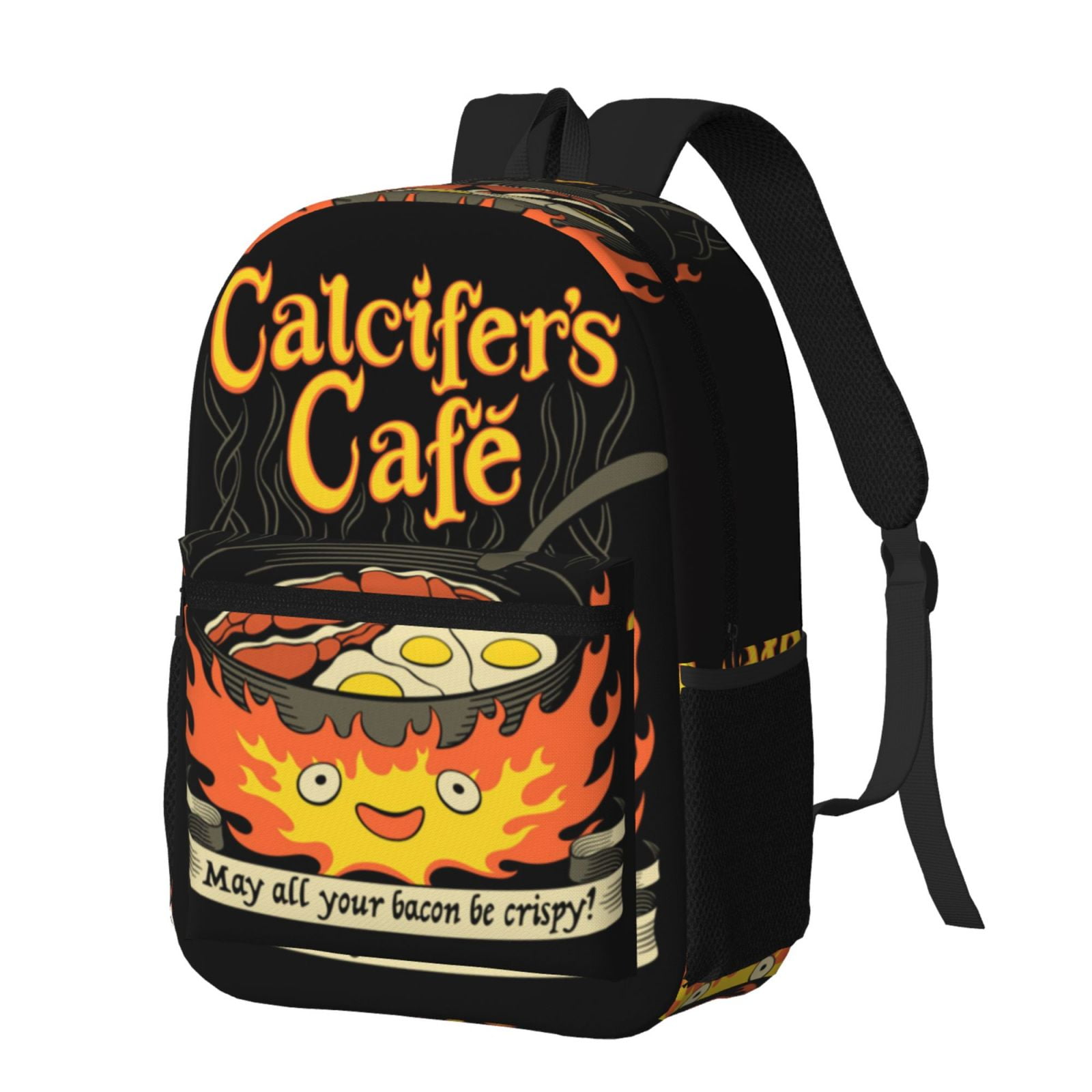 17In Howls Moving Castle Fire Backpack Large Carry On Backpack with ...