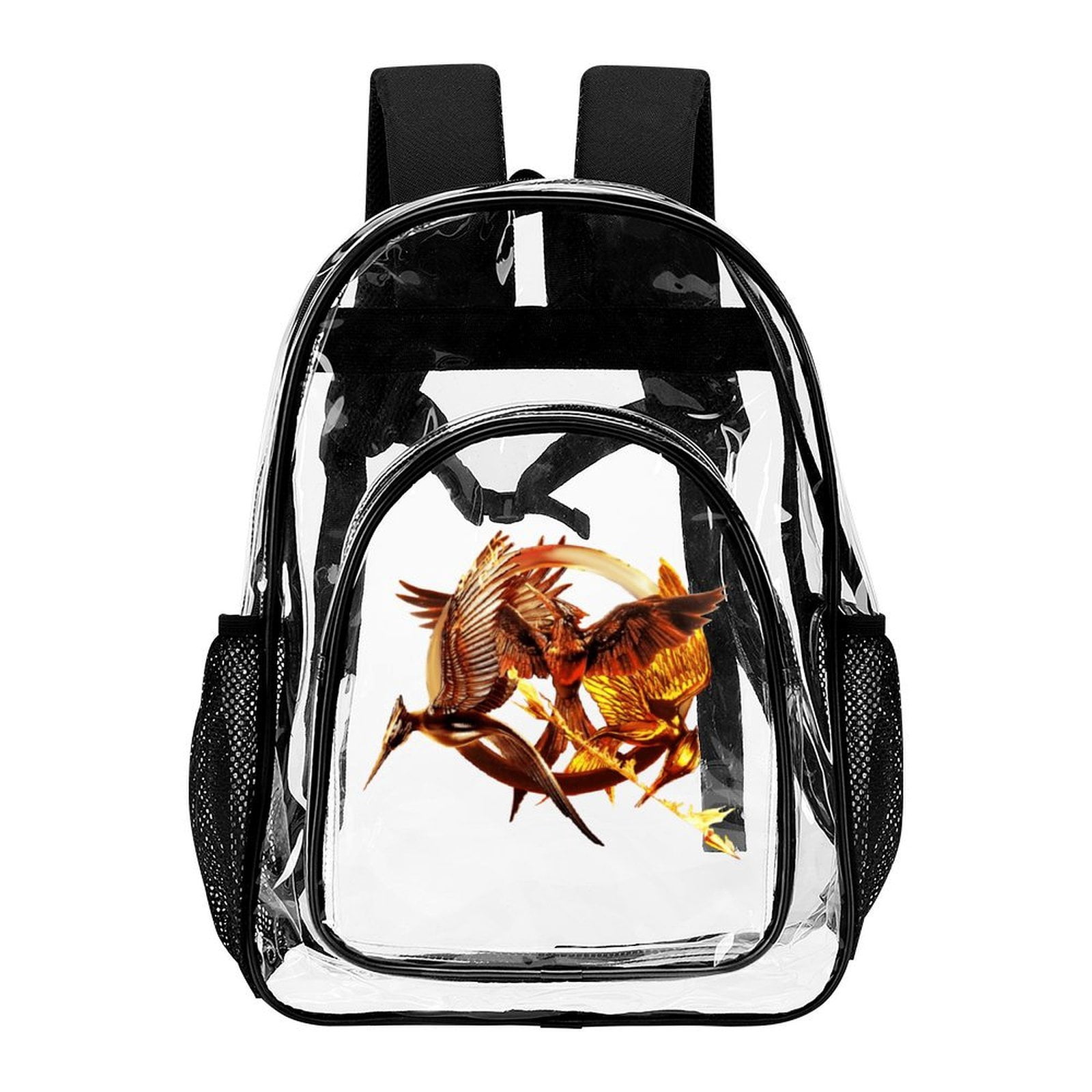 17In Hunger Movie Game (3) Clear Backpack with Front Pocket Heavy Duty ...
