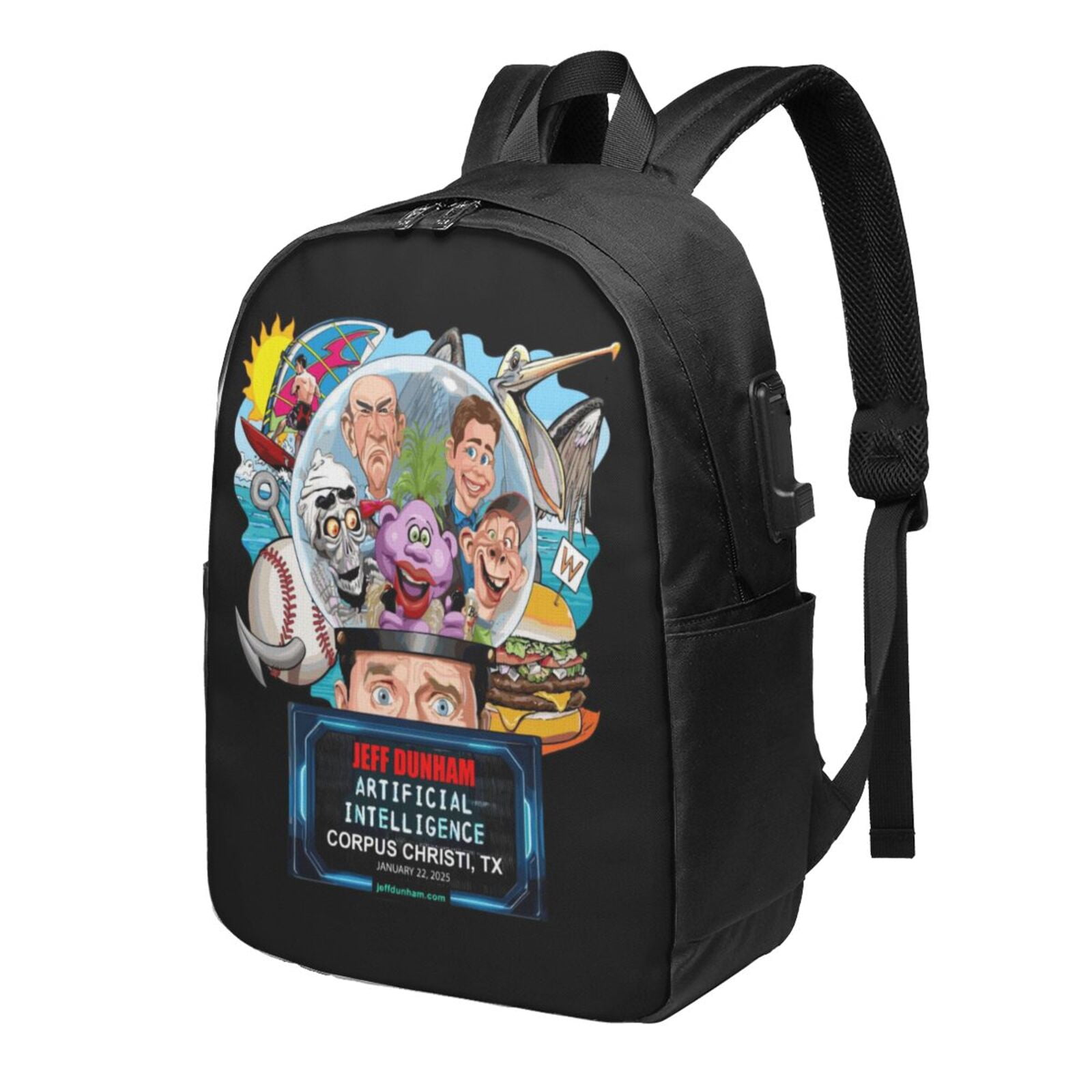 17In Jeff Retro Dun-haw Travel Laptop Backpack Large Business Backpack ...