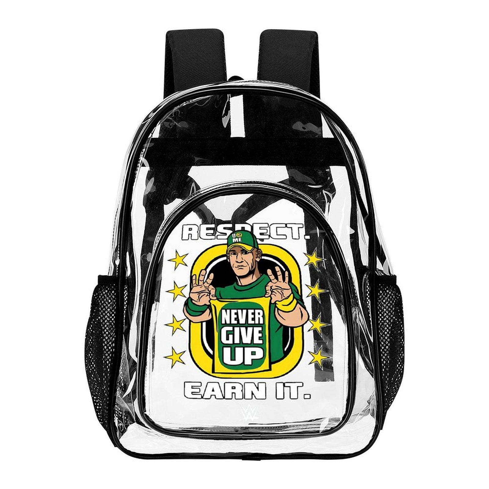 17In John Wrestler Cena (2) Clear Backpack with Front Pocket Heavy Duty ...